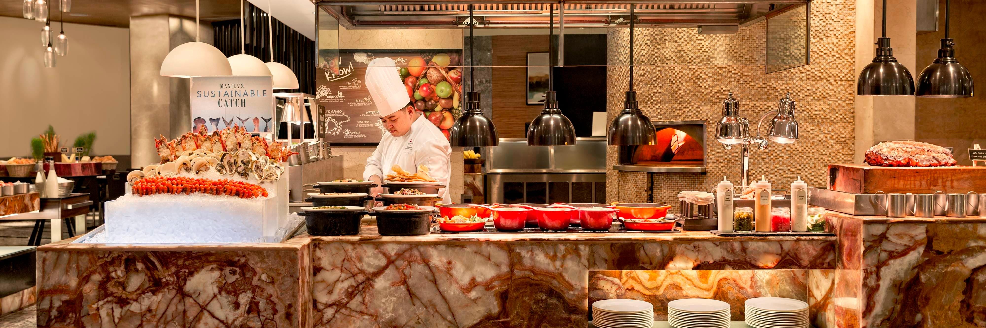 Marriott Hotel Buffet JW Kitchen, JW Marriott Hotel Marina More